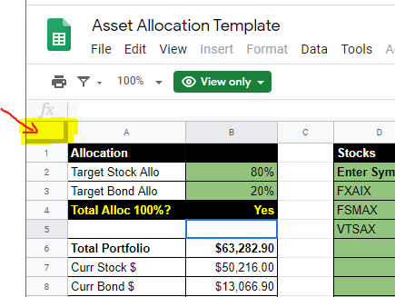 Asset Allocation Template 공유 - 은준이 eunjourney.com